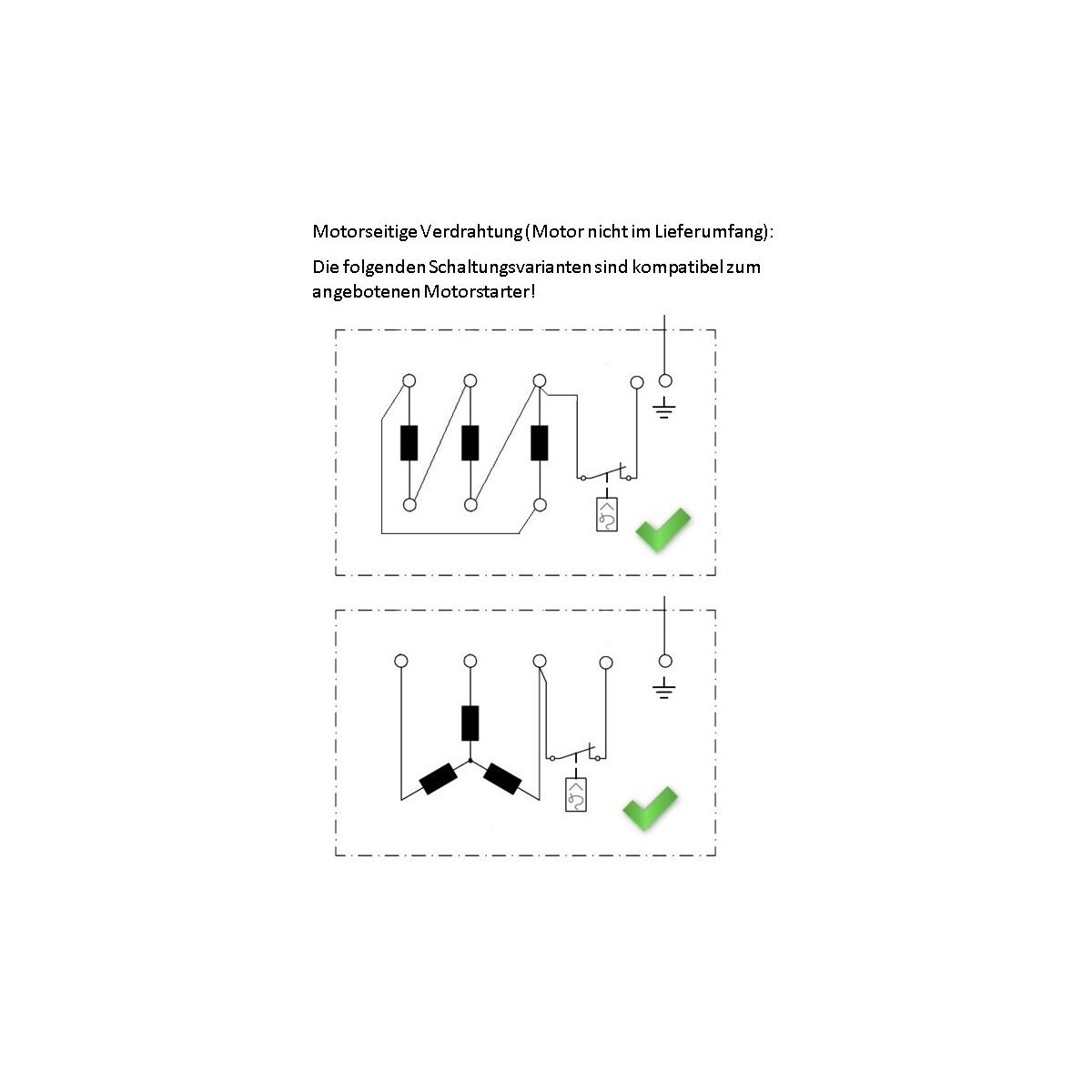 KEDU Motorstarter KOA1T Uc400V, 3~ bis 4kW (5,5kW S6) mit Kabeln, CEE, 47,26